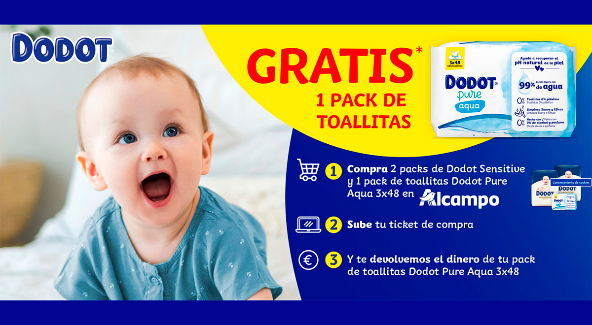 Toallitas Dodot Aqua gratis - Muestras Gratis Y Chollos