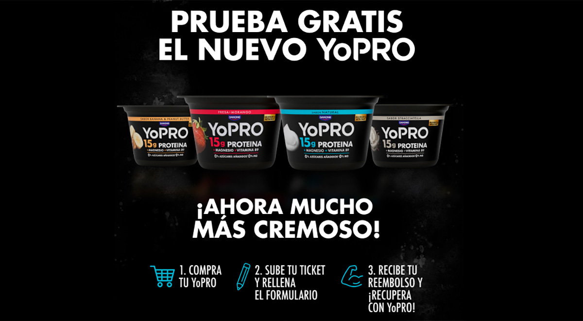 Prueba gratis el nuevo YoPro - Muestras Gratis Y Chollos